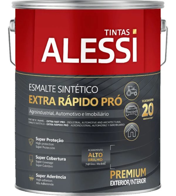 Esmalte extra rápido ALESSI MARRÓN 0.9lts | Hogar y Campo
